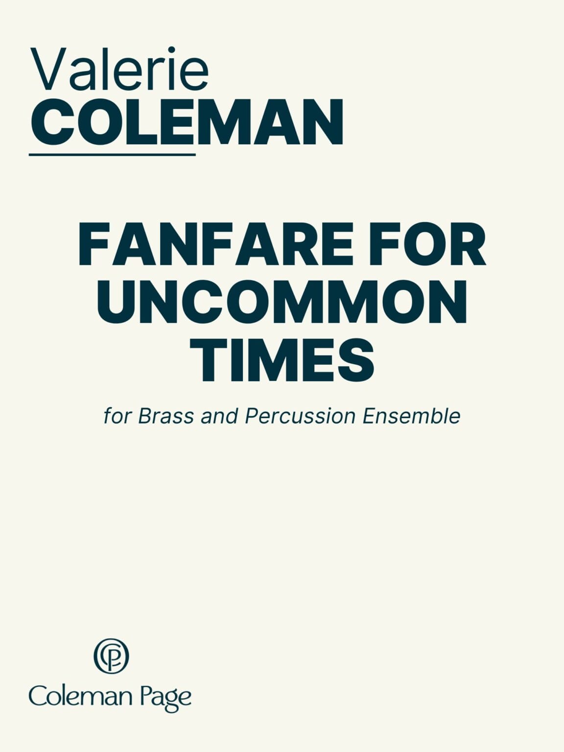 Valerie Coleman - Coleman Page